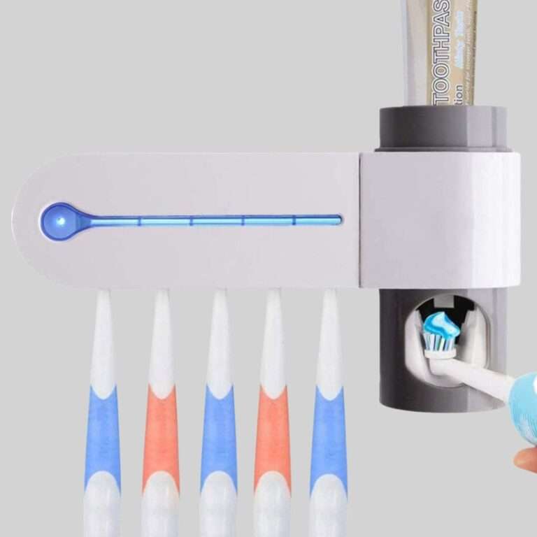 Toothpaste Dispenser with Toothbrush Holder - US Gadgets